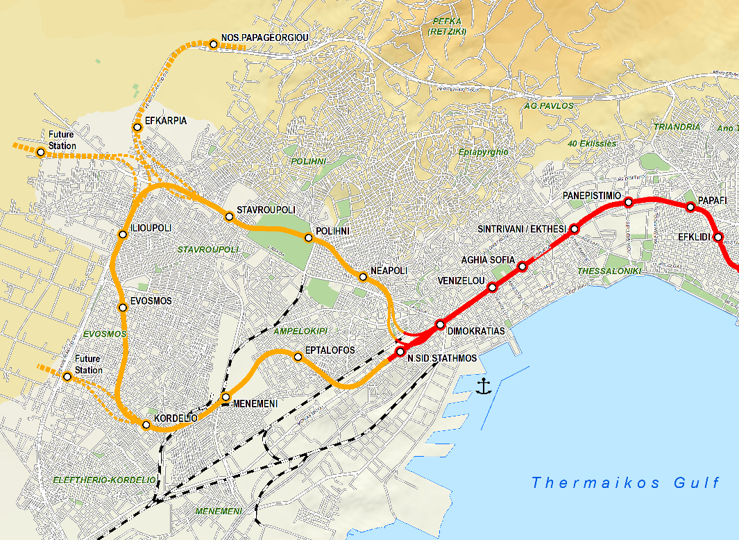 Thessaloniki Metro Map – ΕΛΛΗΝΙΚΟ ΜΕΤΡΟ Α.Ε.